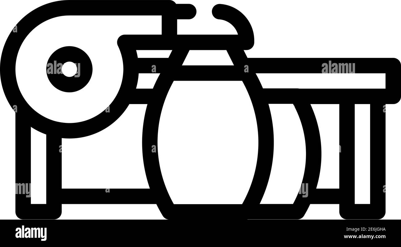 suction units line icon vector illustration flat Stock Vector Image ...