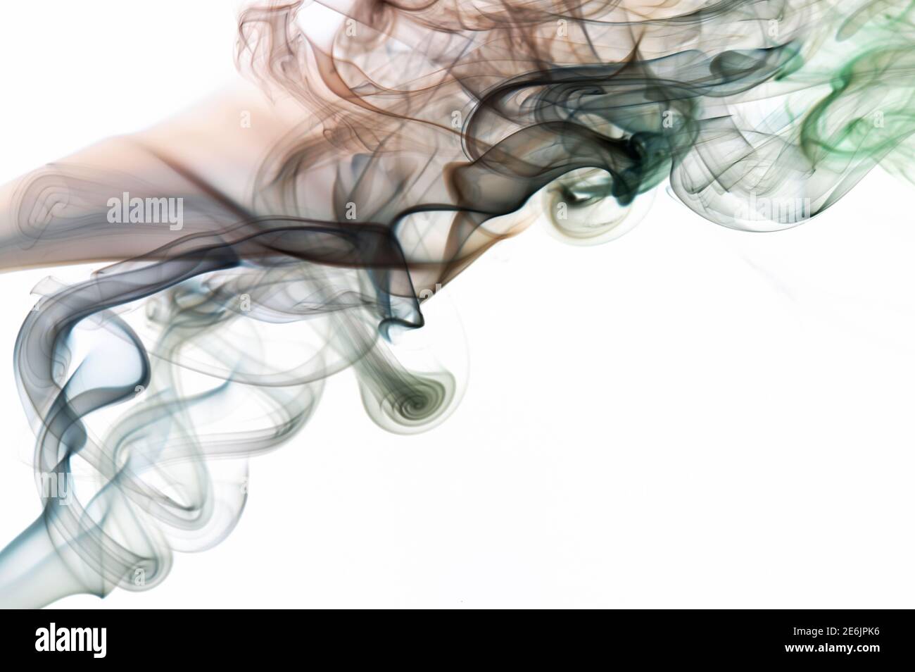 Colorful smoke mist background on white backdrop isolated Stock Photo ...