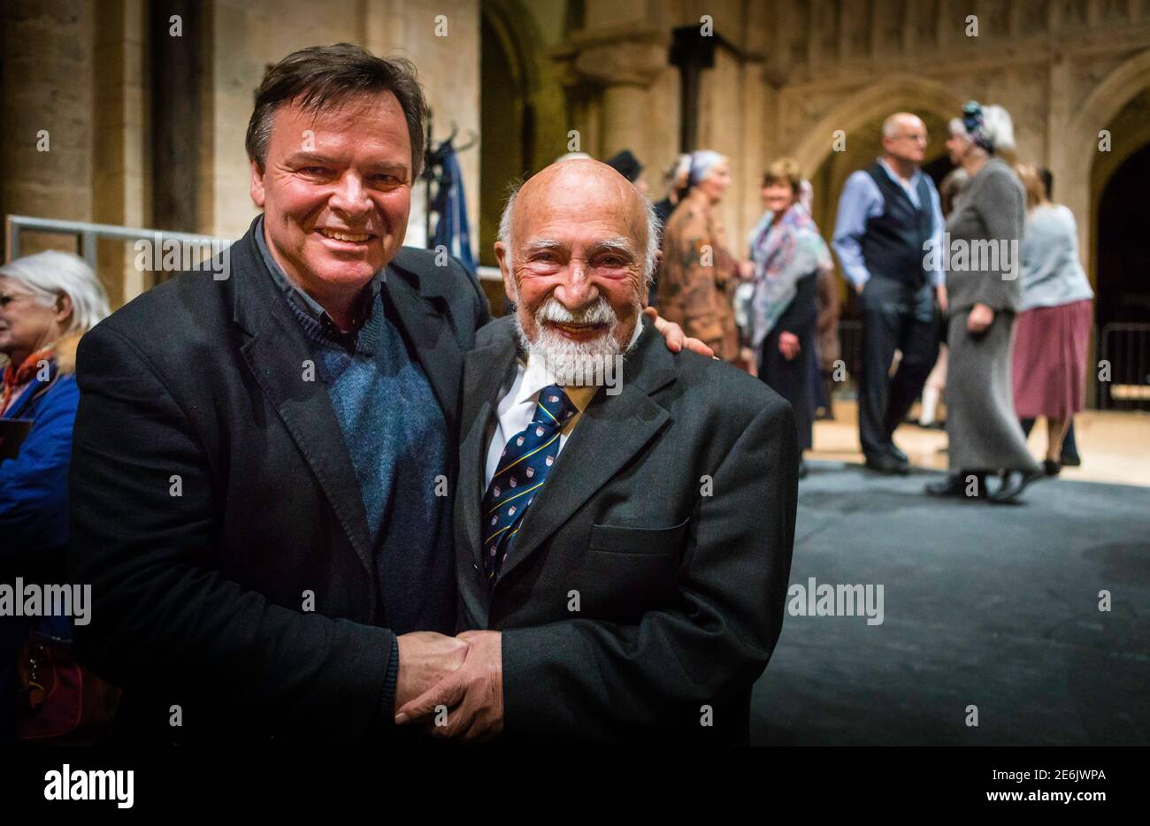 Holocaust survivor Simon Gronowski with conductor Howard Moody (left ...