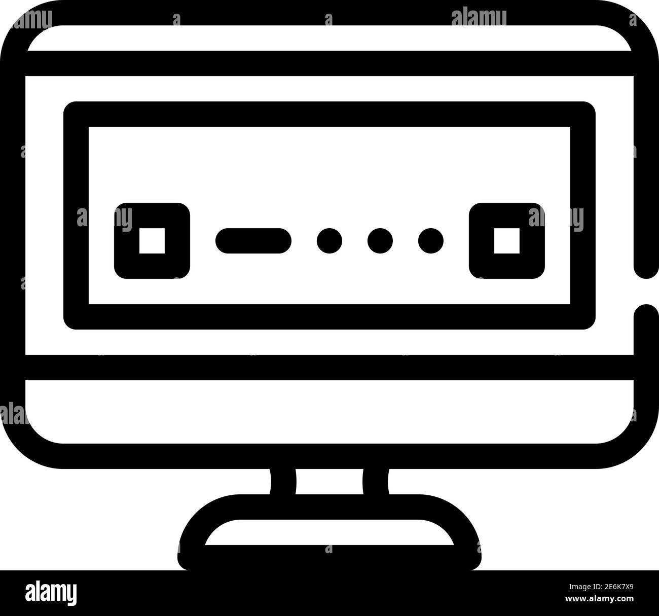 download operating system line icon vector illustration Stock Vector ...
