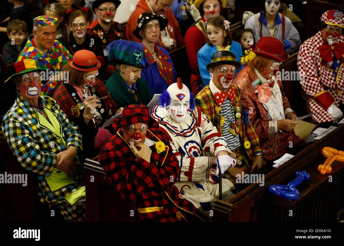 Clowns International Church Service High Resolution Stock Photography ...