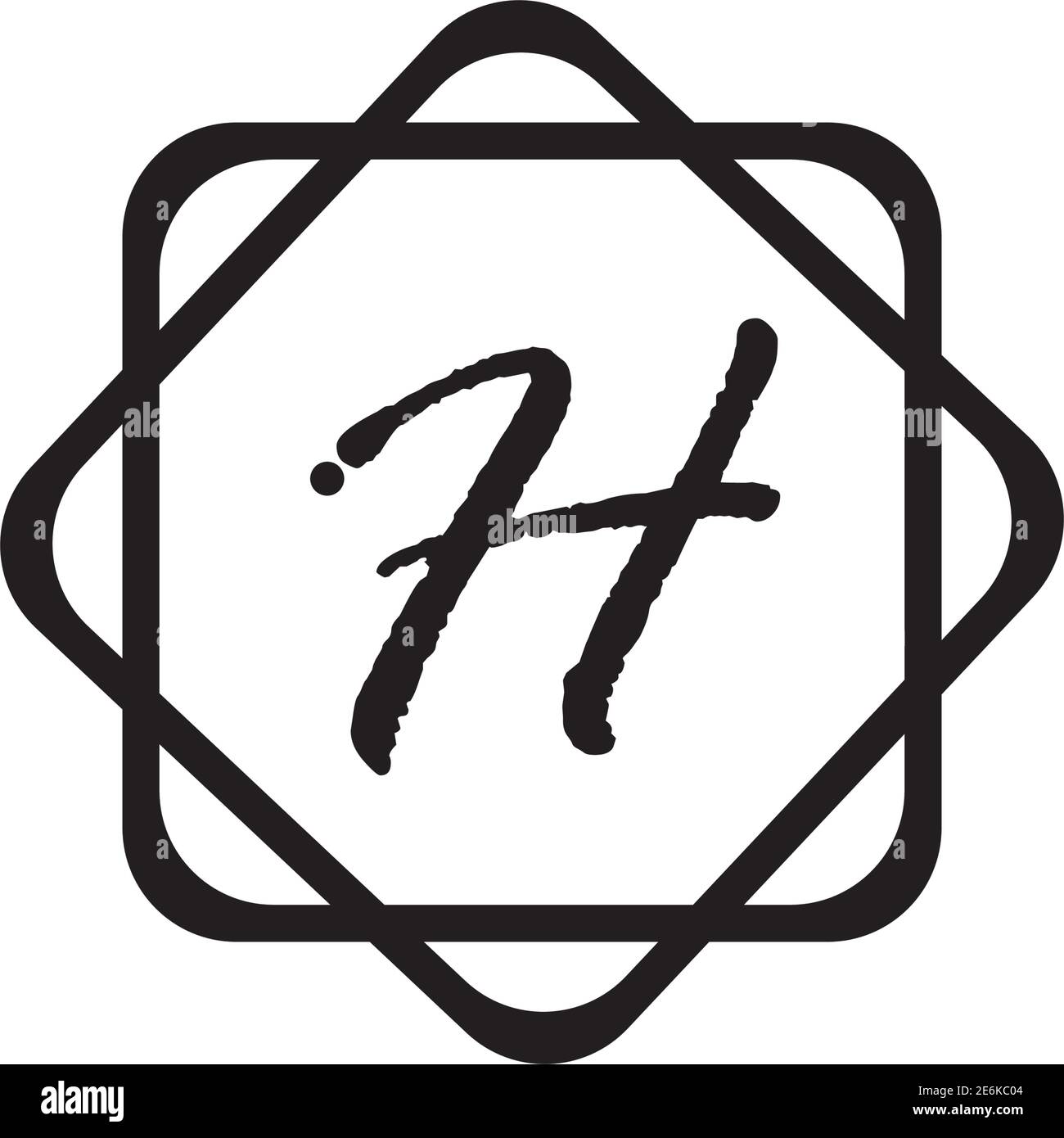 Letter H logo icon vector design template elements Stock Vector Image ...