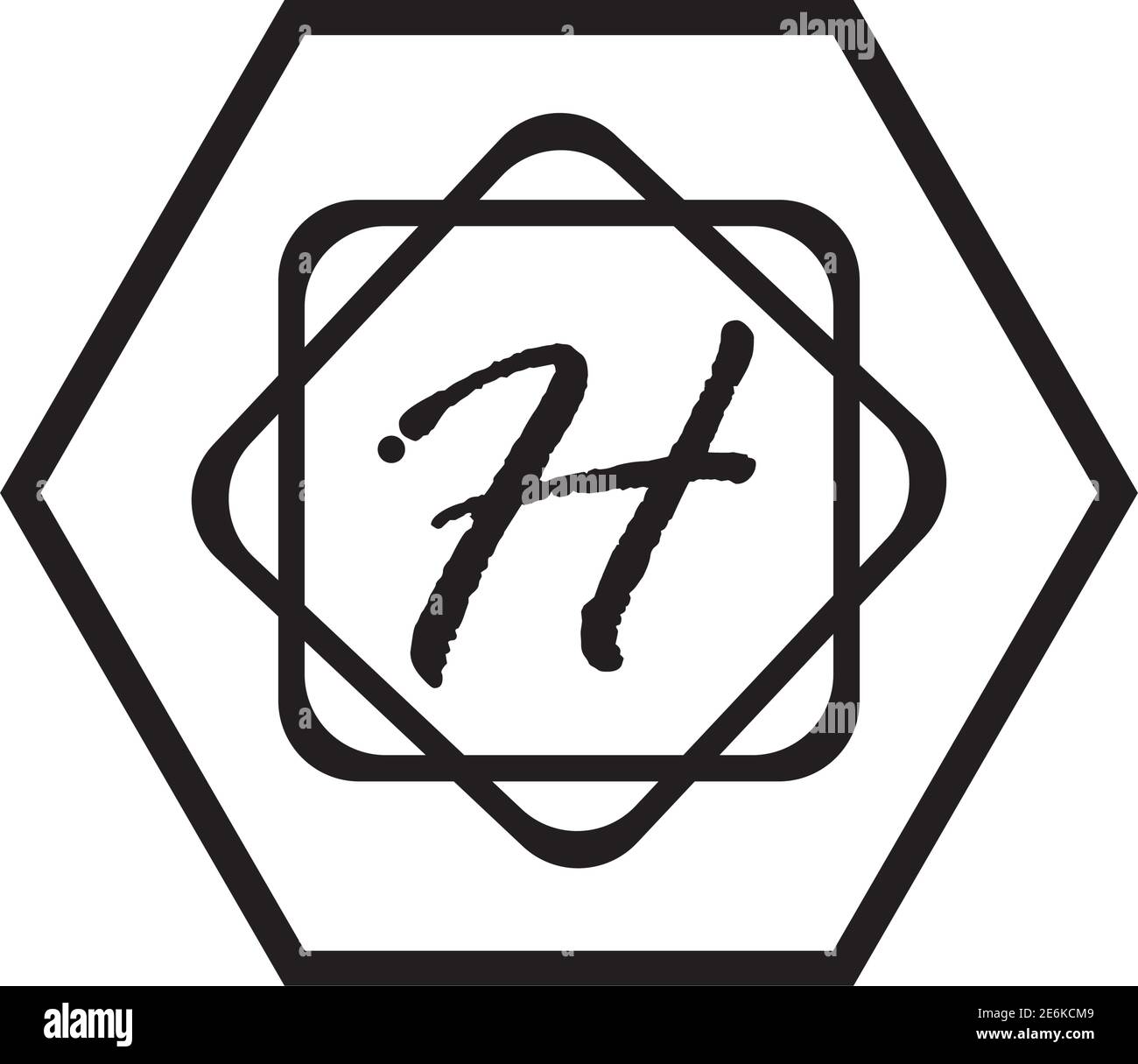 Letter H logo icon vector design template elements Stock Vector Image ...