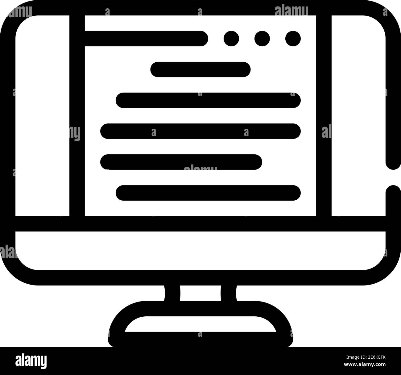 document of operating system line icon vector illustration Stock Vector ...