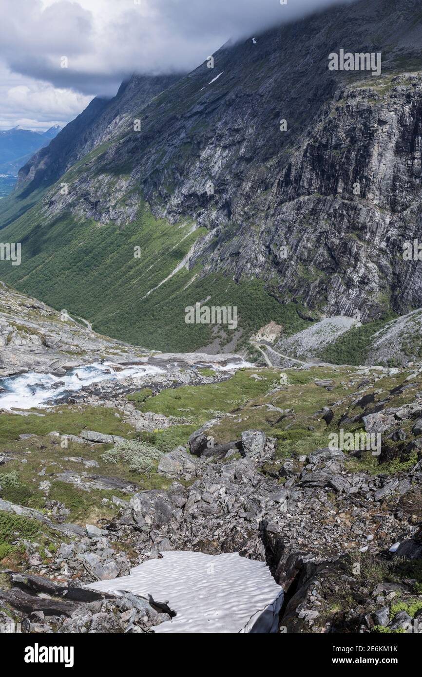 Trollstigen and stigfossen waterfall hi-res stock photography and ...