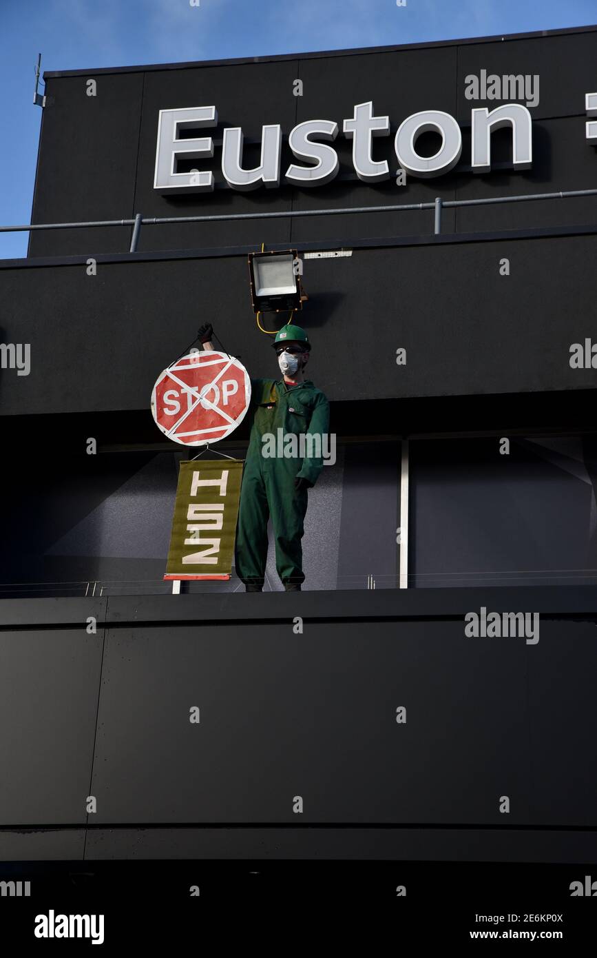 Hs2 euston roof hi-res stock photography and images - Alamy