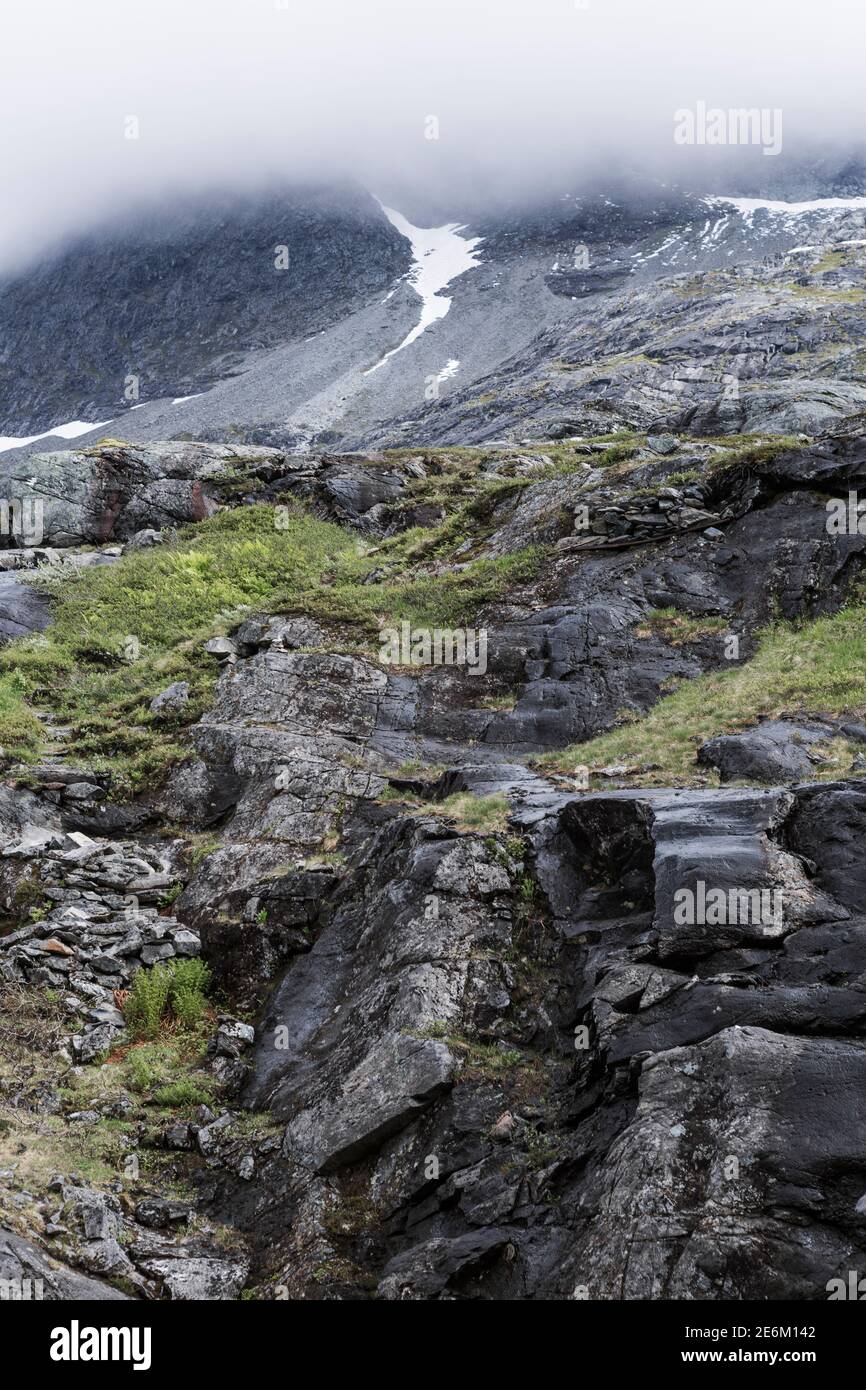 Hiking around and enjoying the beautiful landscape at Trollstigen ...