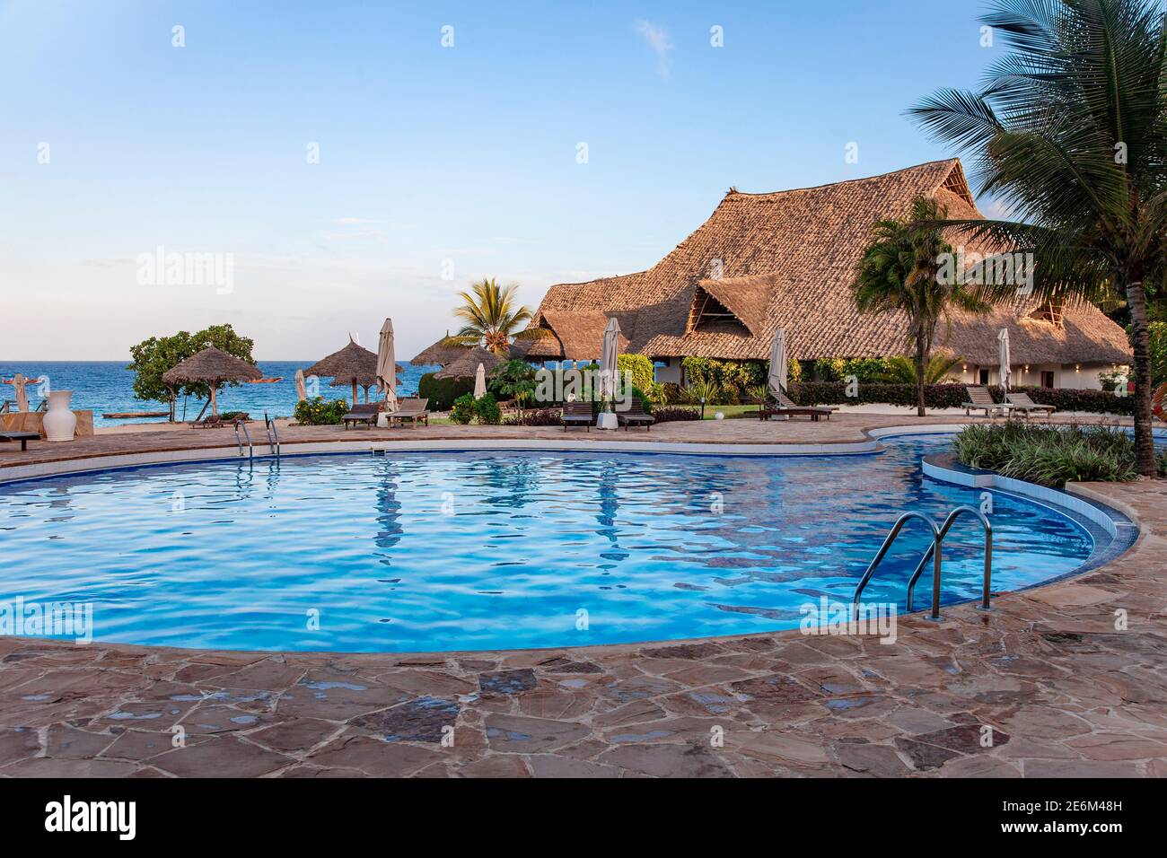 Exotic tropical morning lanscape with amazing clouds Stock Photo - Alamy