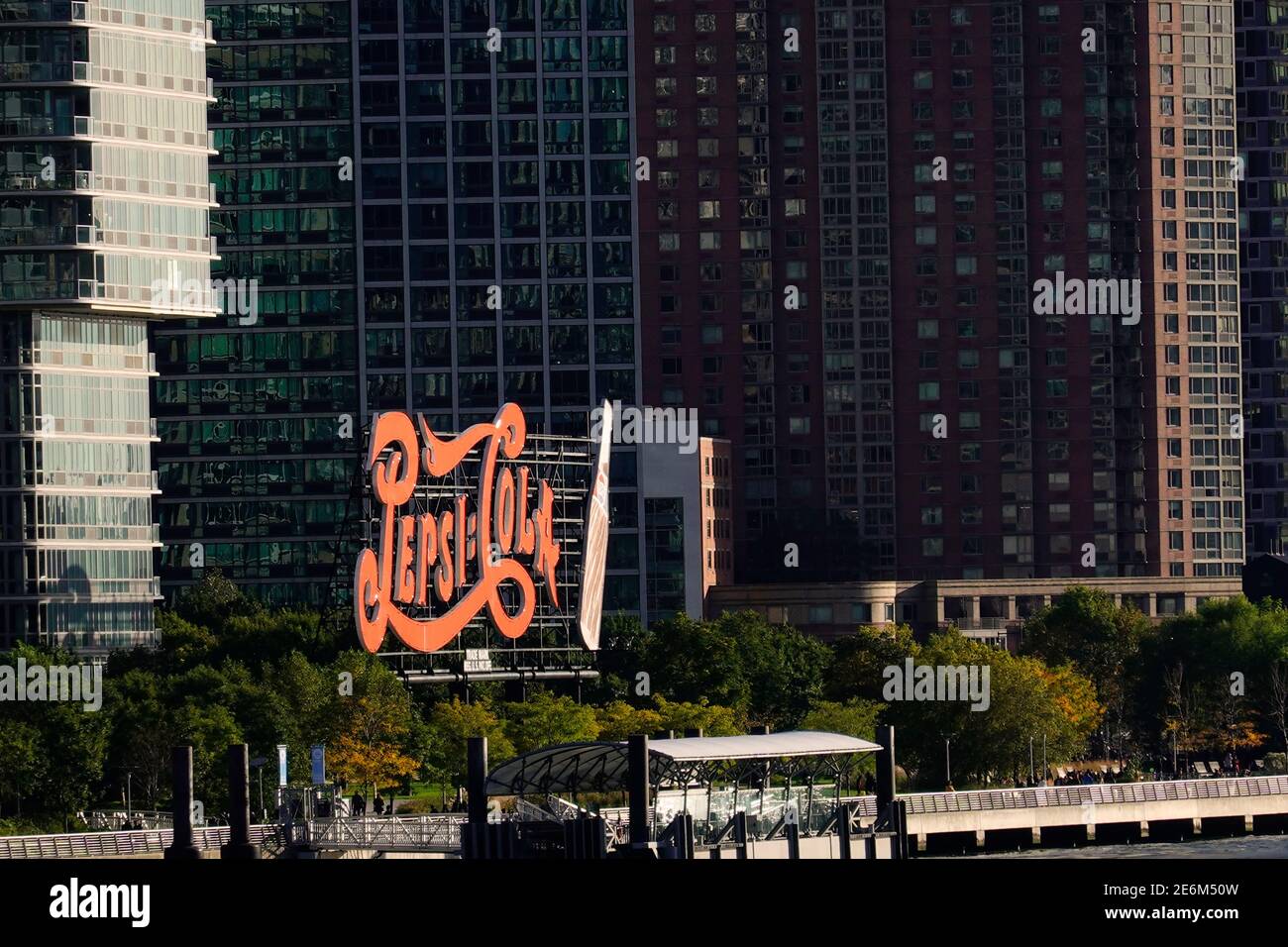 Pepsi Cola sign in Long Island City New York City Stock Photo - Alamy