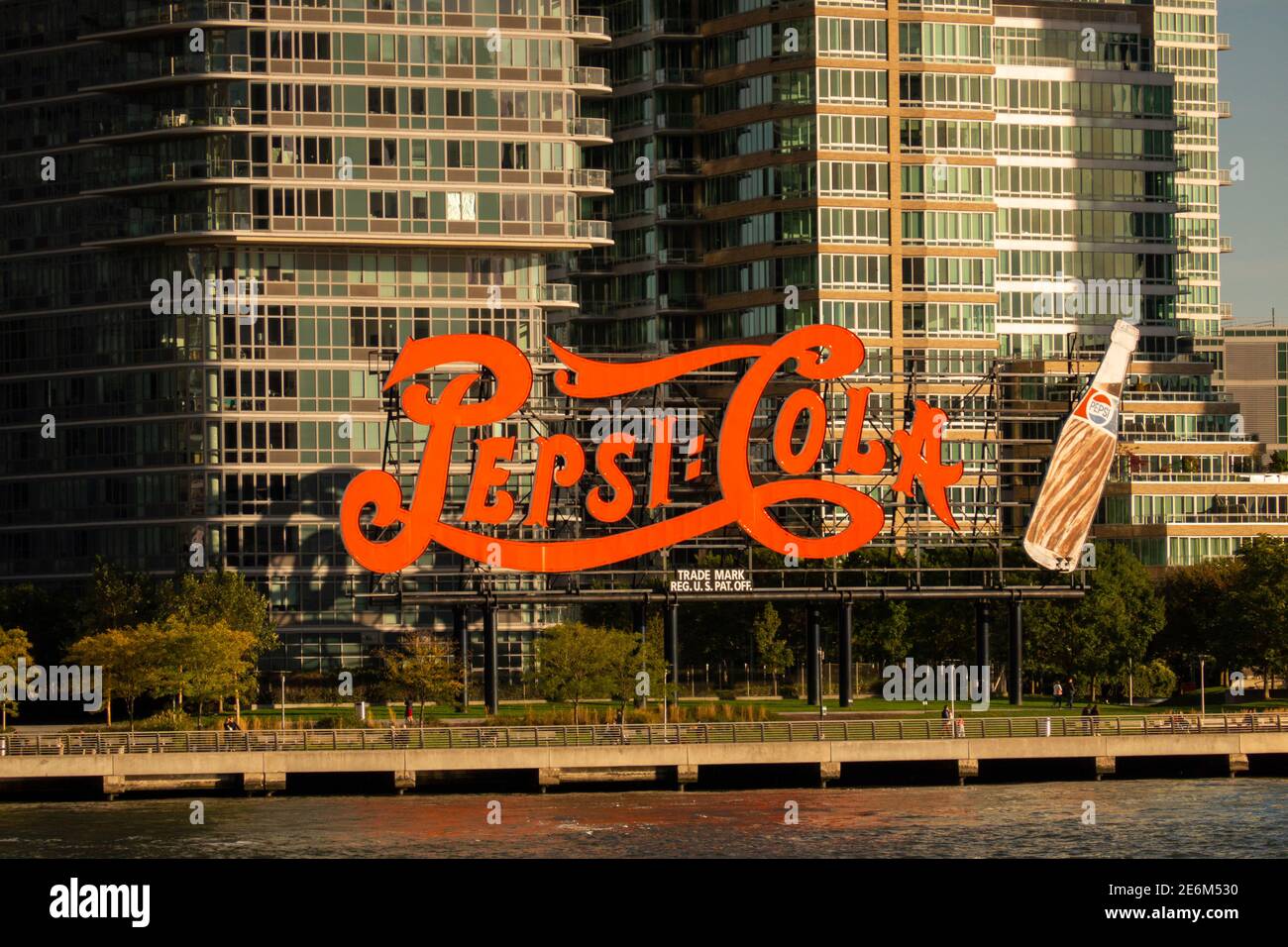 Pepsi Cola sign in Long Island City New York City Stock Photo - Alamy