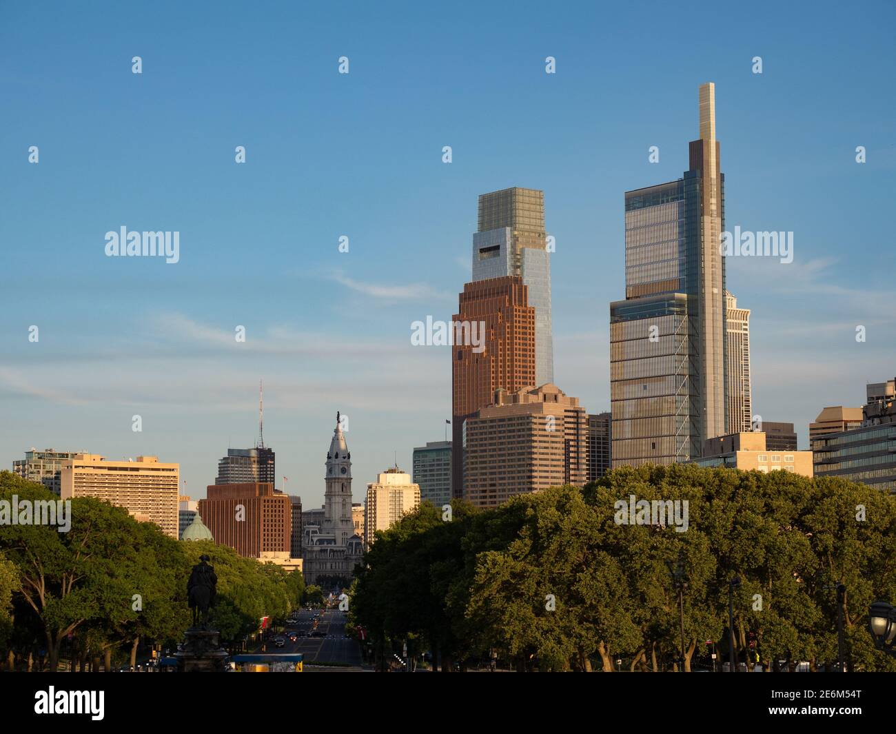 Image of the skyline of Philadelphia Stock Photo - Alamy
