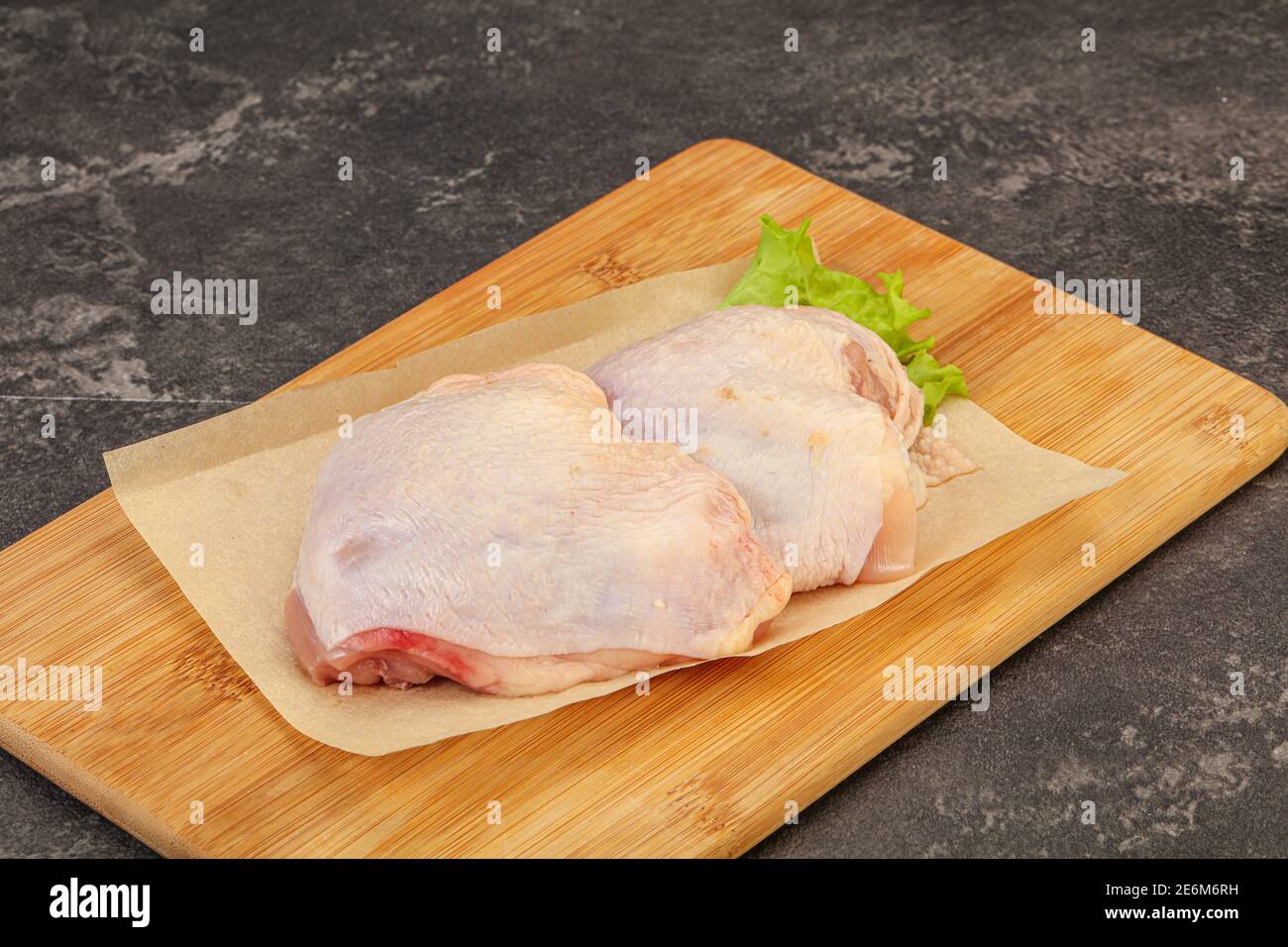 Raw chicken hip ready for cooking Stock Photo - Alamy