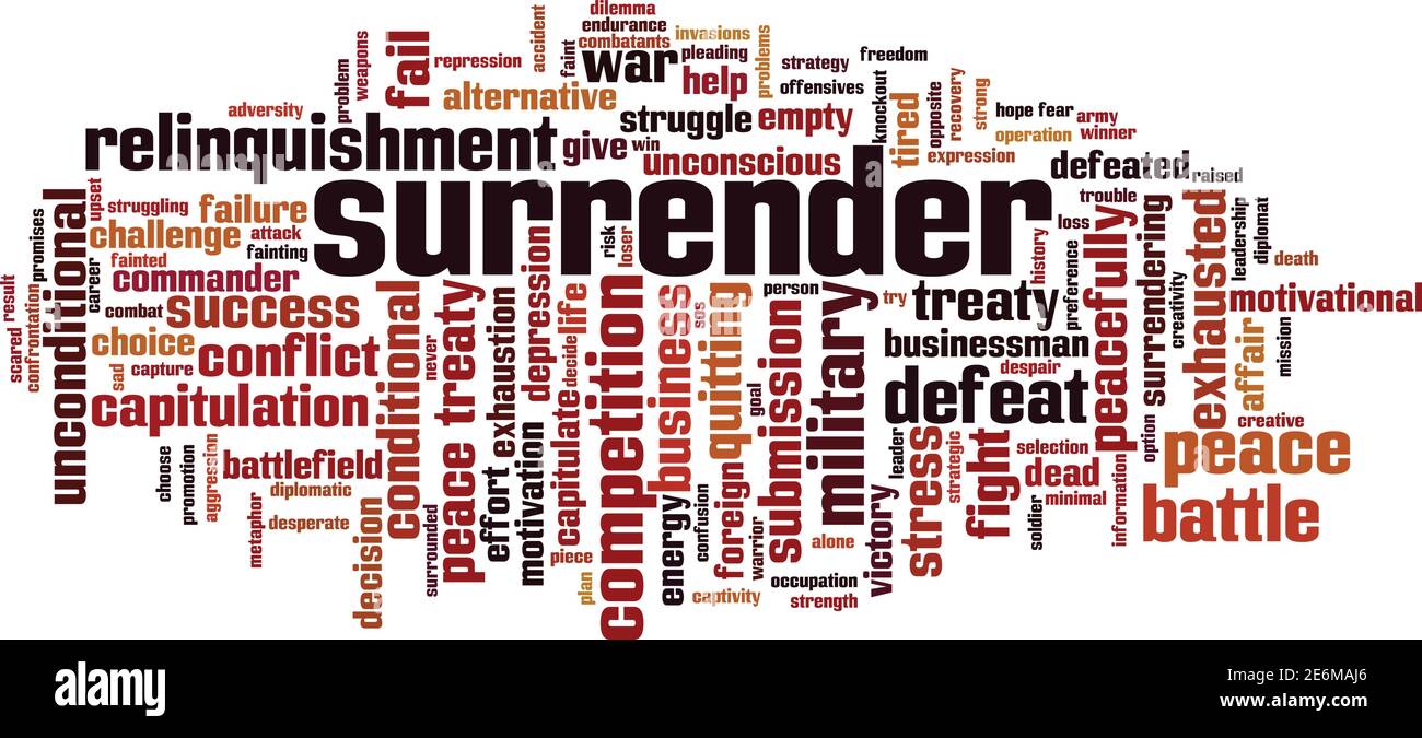 Capitulate vector vectors hi-res stock photography and images - Alamy