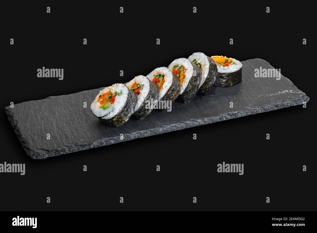 Salmon sushi sashimi rolls hi-res stock photography and images - Alamy