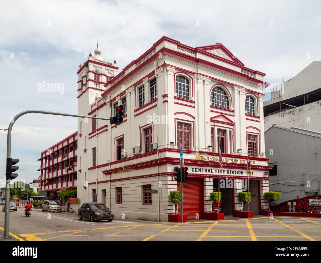 George Town, Penang, Malaysia: Historical building of the Central fire ...