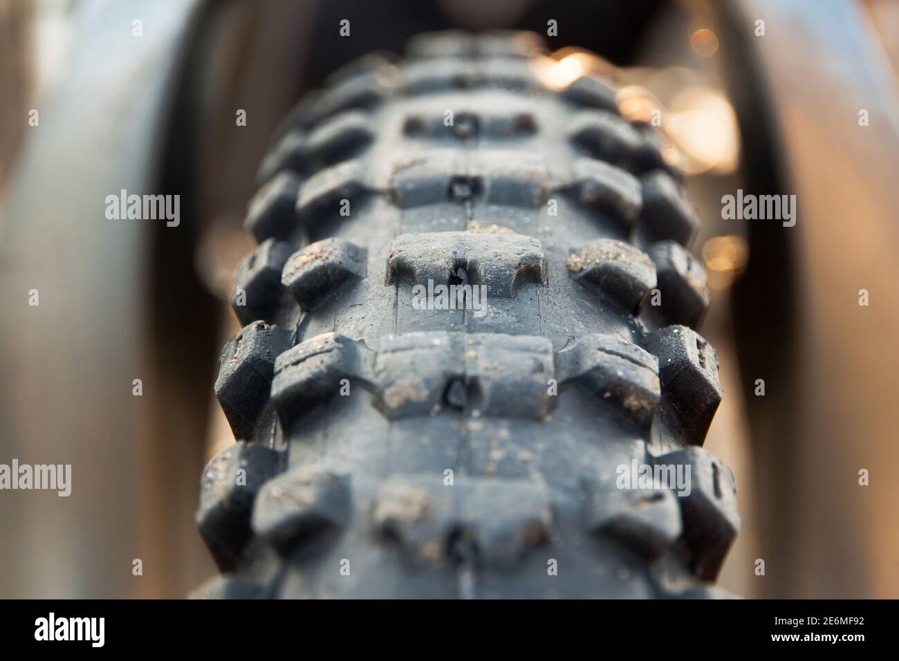 Aggressive bicycle off-road rubber tread close-up Stock Photo - Alamy