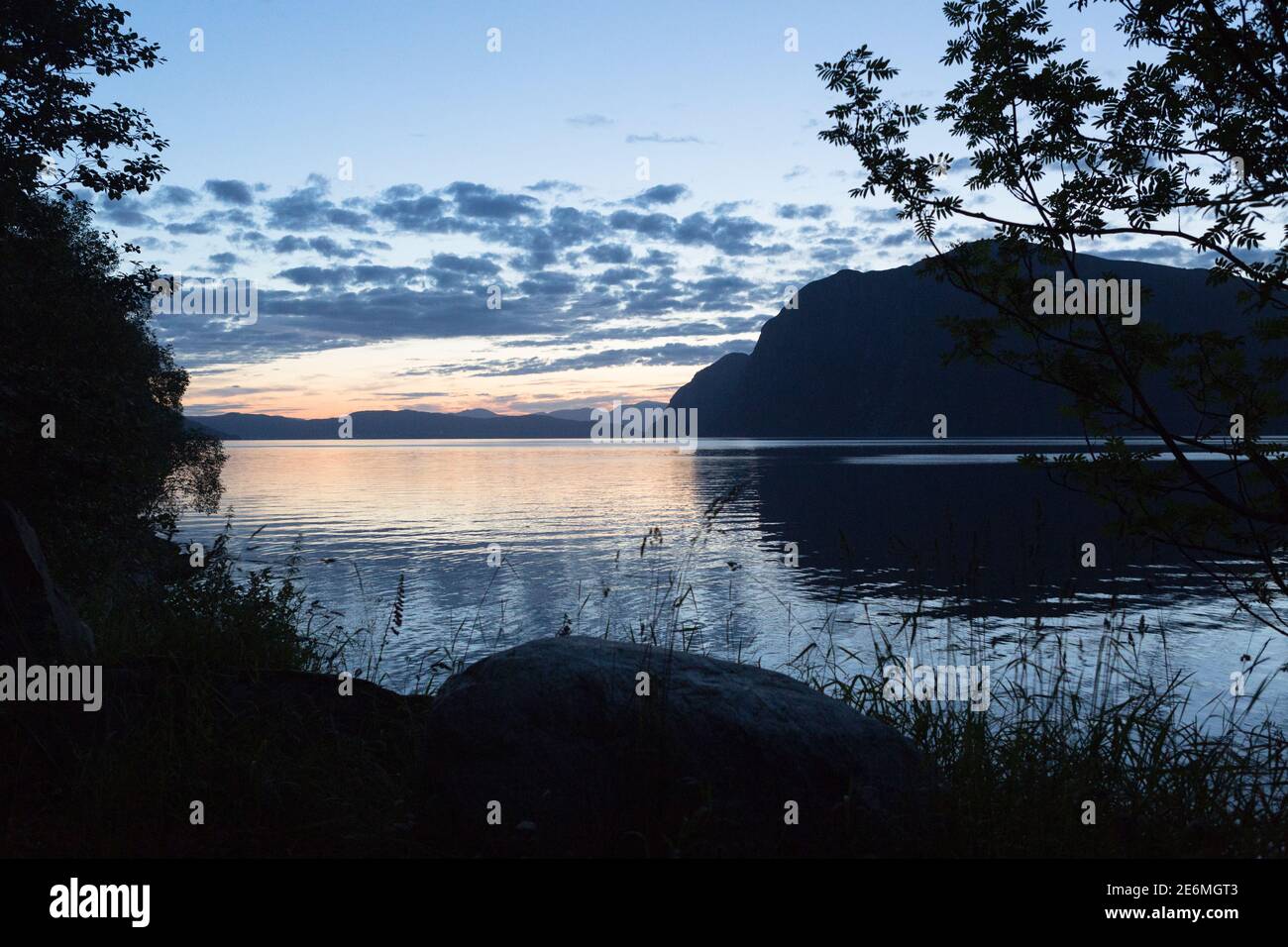 A Midsummer Night's Dream at Romsdalsfjorden, Norway Stock Photo - Alamy