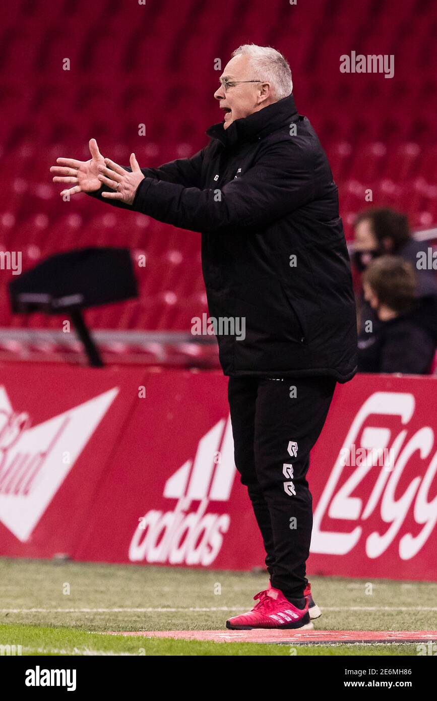 AMSTERDAM - 28-01-2021, Johan Cruijff ArenA. Dutch football, eredivisie ...