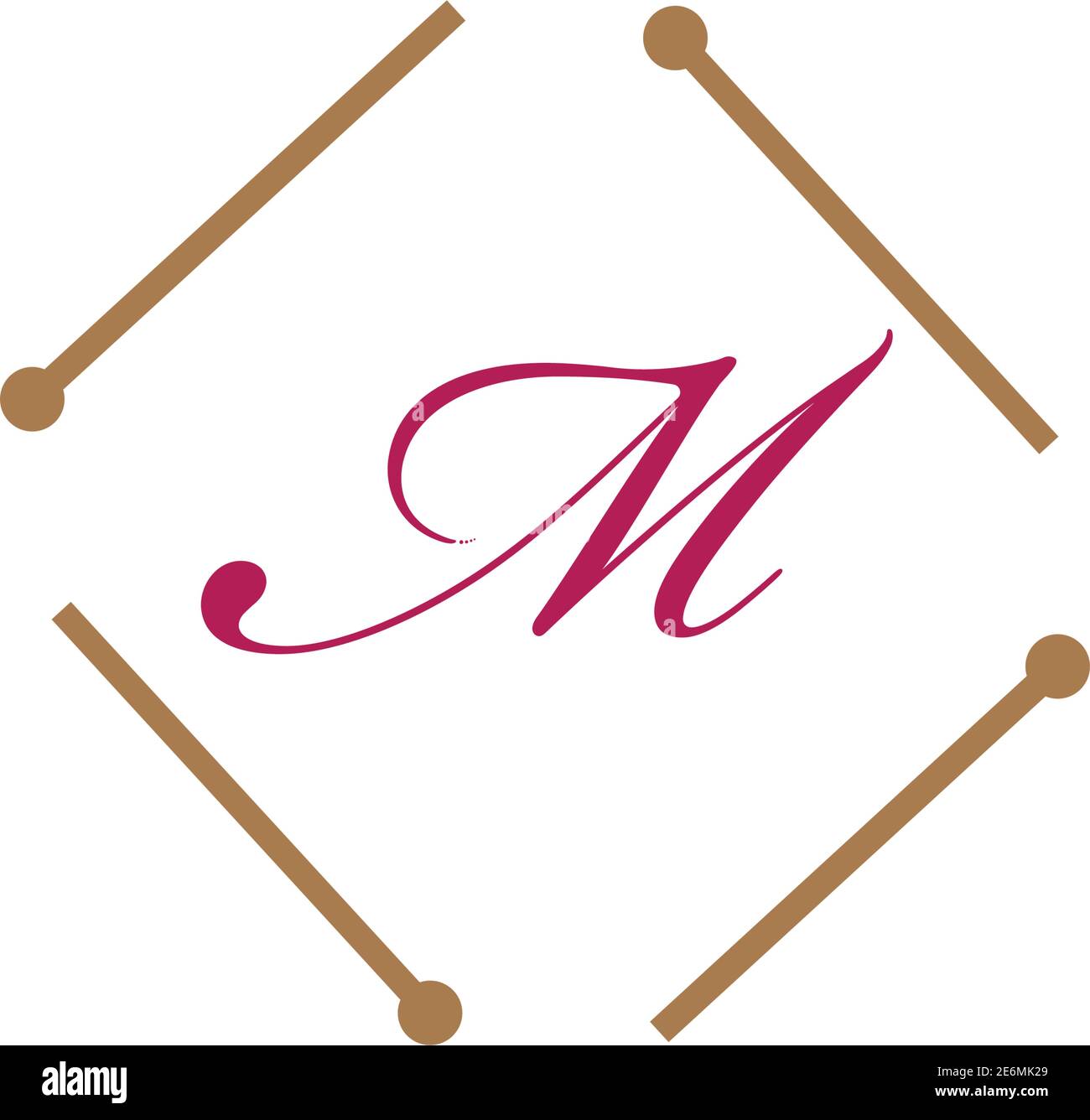 letter M business logo illustration design template Stock Vector Image ...