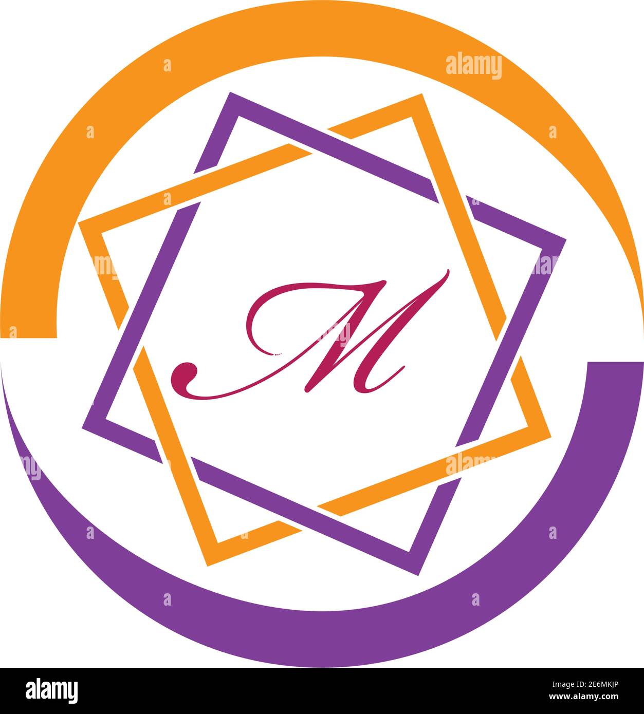 letter M business logo illustration design template Stock Vector Image ...