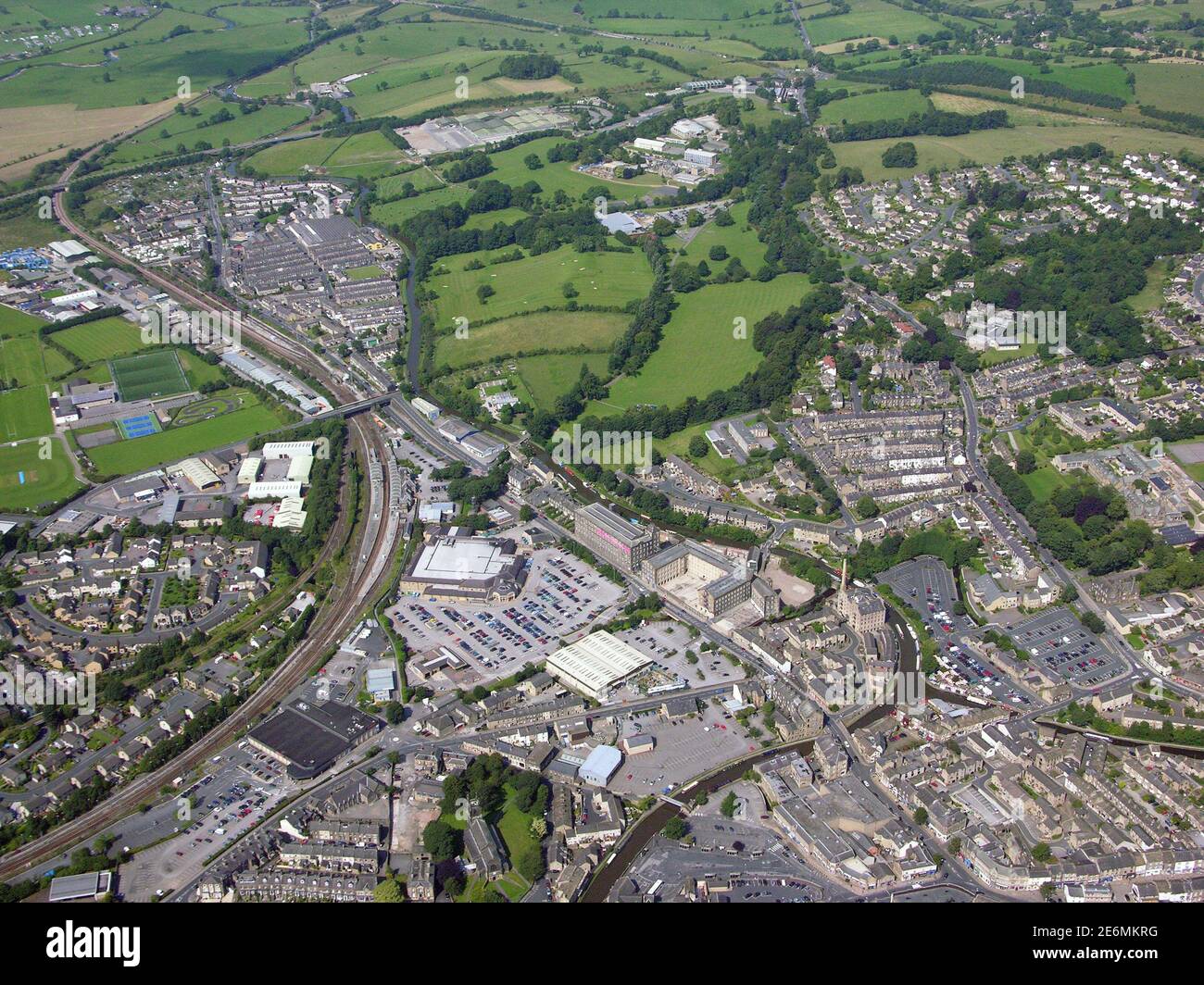 Aerial view skipton town centre hi-res stock photography and images - Alamy