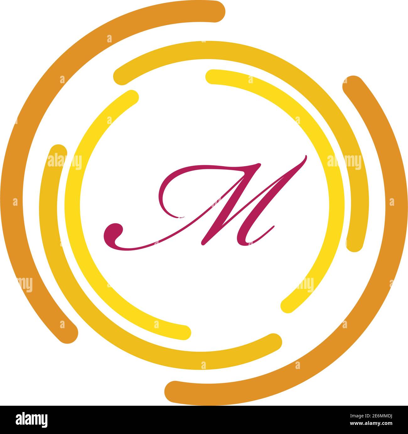 letter M business logo illustration design template Stock Vector Image ...