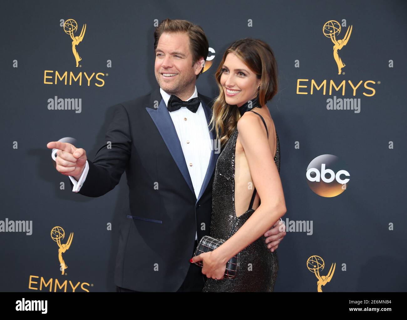 Michael weatherly and wife bojana hi-res stock photography and images ...