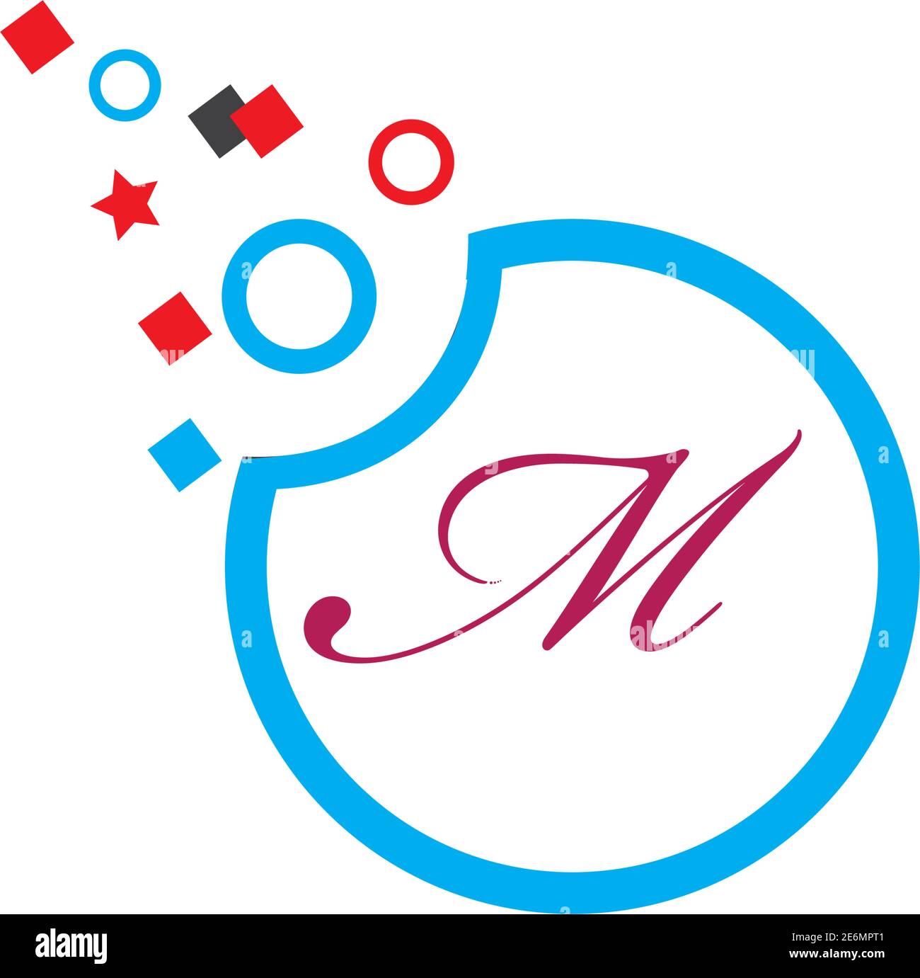 letter M business logo illustration design template Stock Vector Image ...
