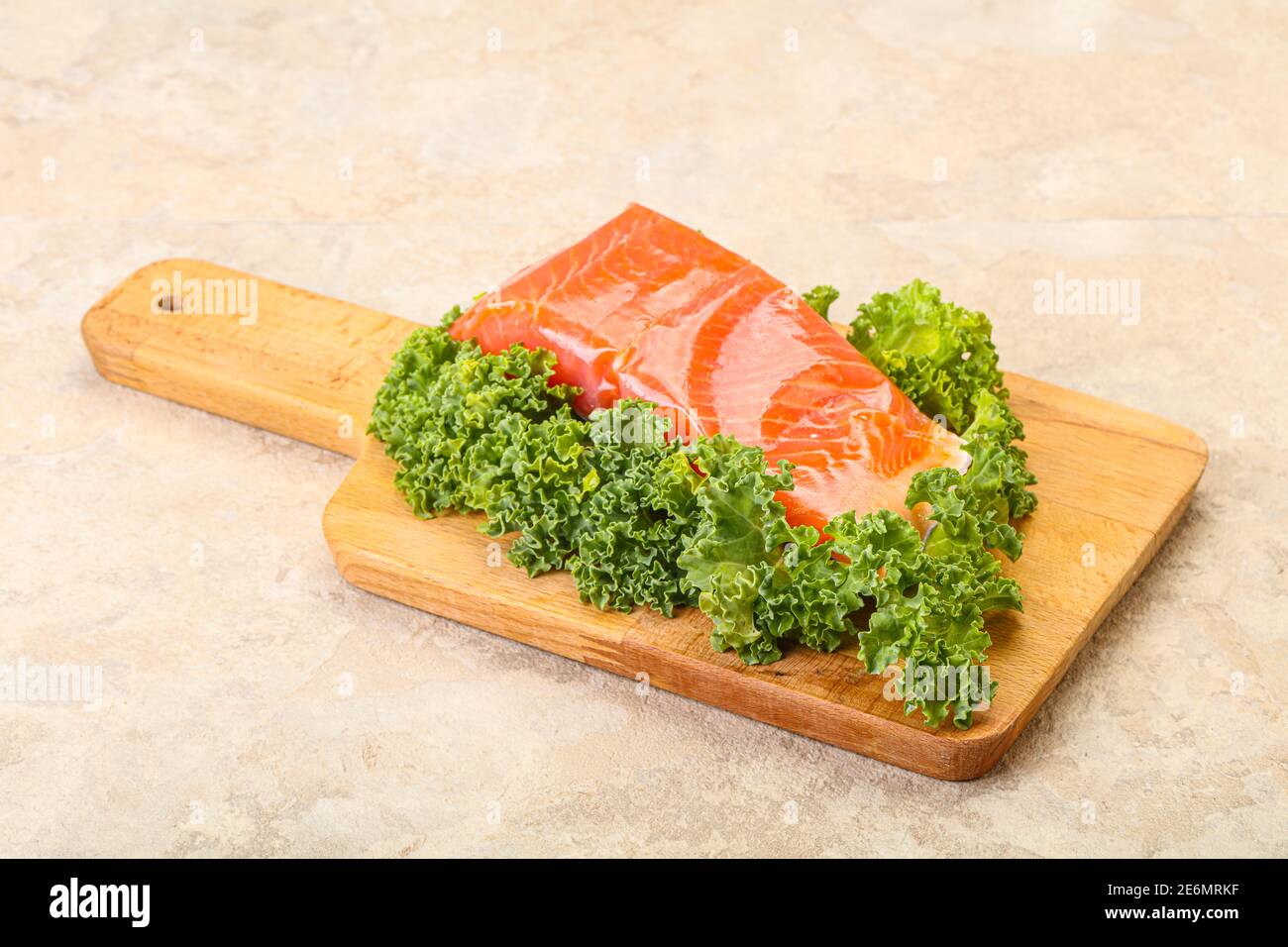Tasty Salmon fillet slice for cooking Stock Photo - Alamy