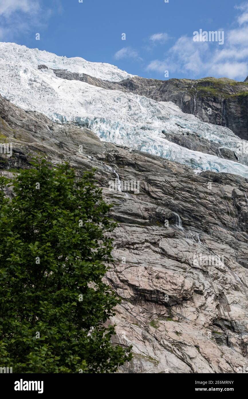 Breathtaking Boyabreen Glacier in the Jostedalsbreen National Park in ...