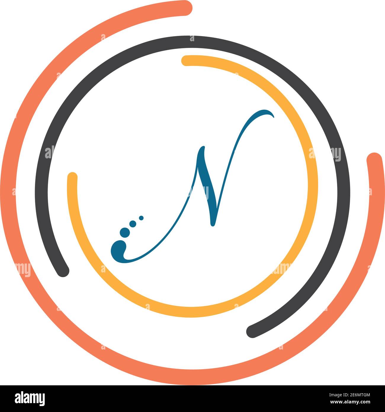 Letter N Business corporate abstract unity vector logo design template ...