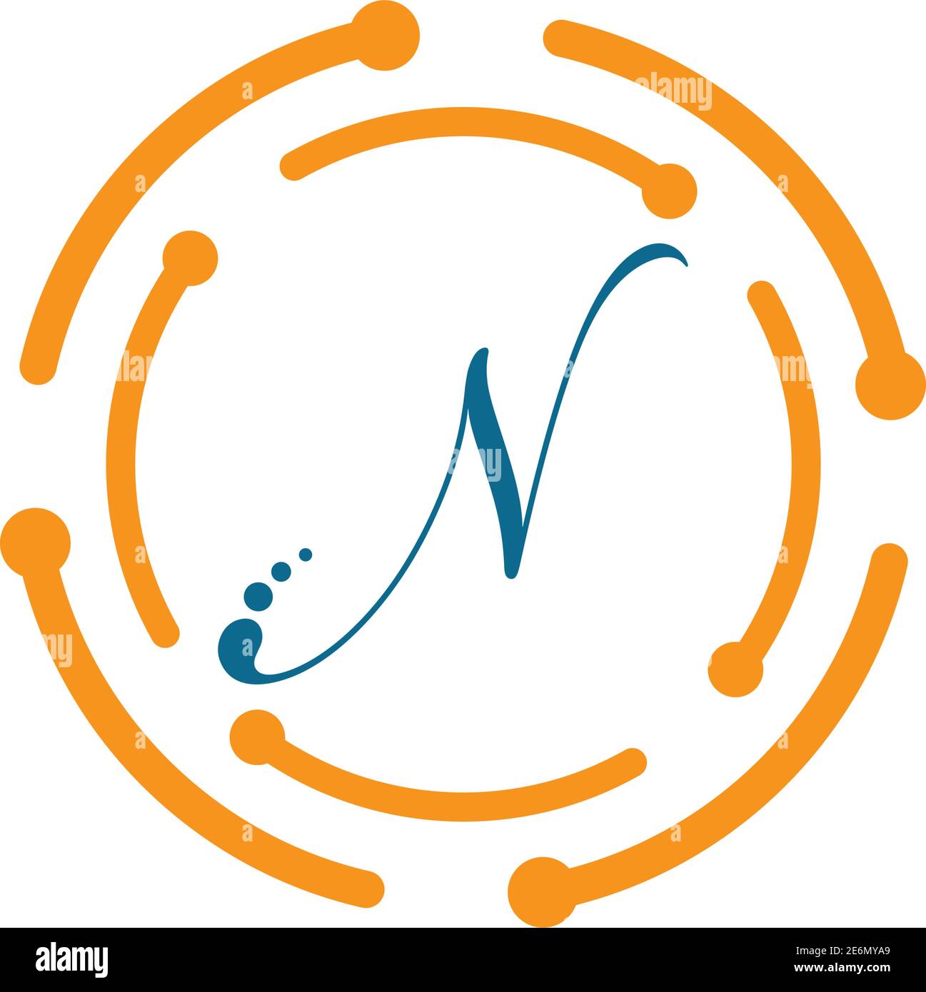 Letter N Business corporate abstract unity vector logo design template ...