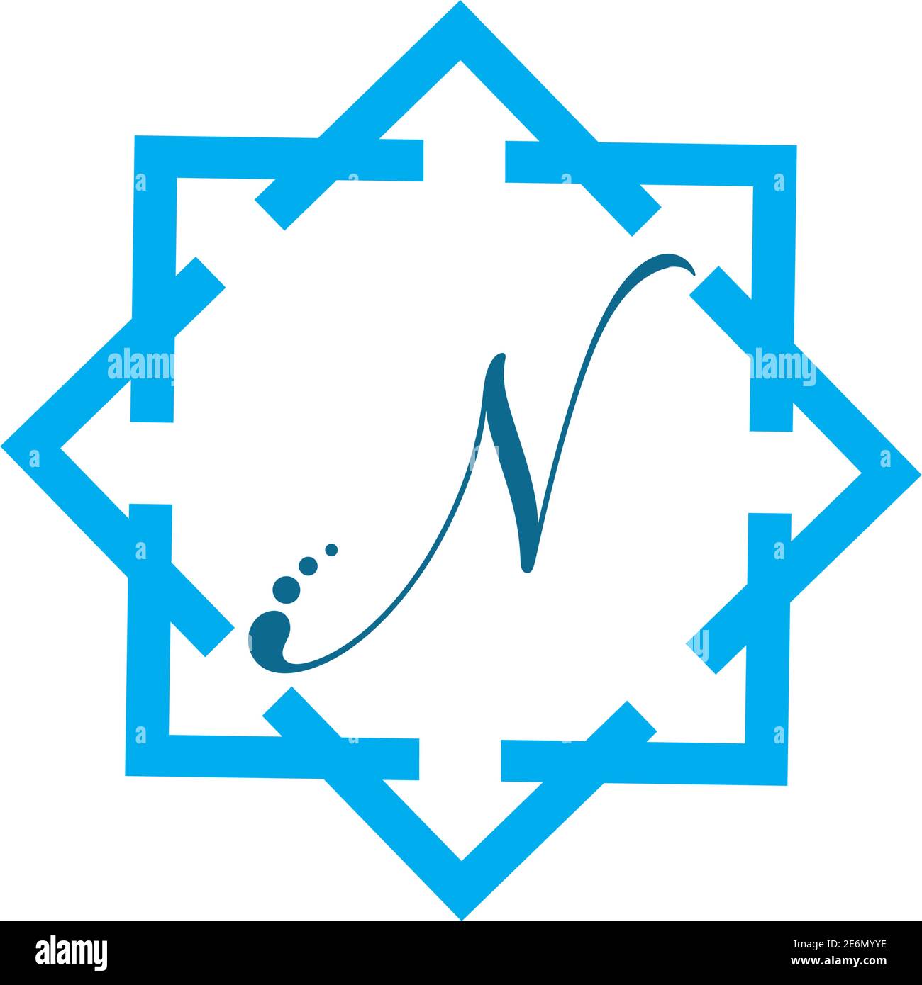 Letter N Business corporate abstract unity vector logo design template ...