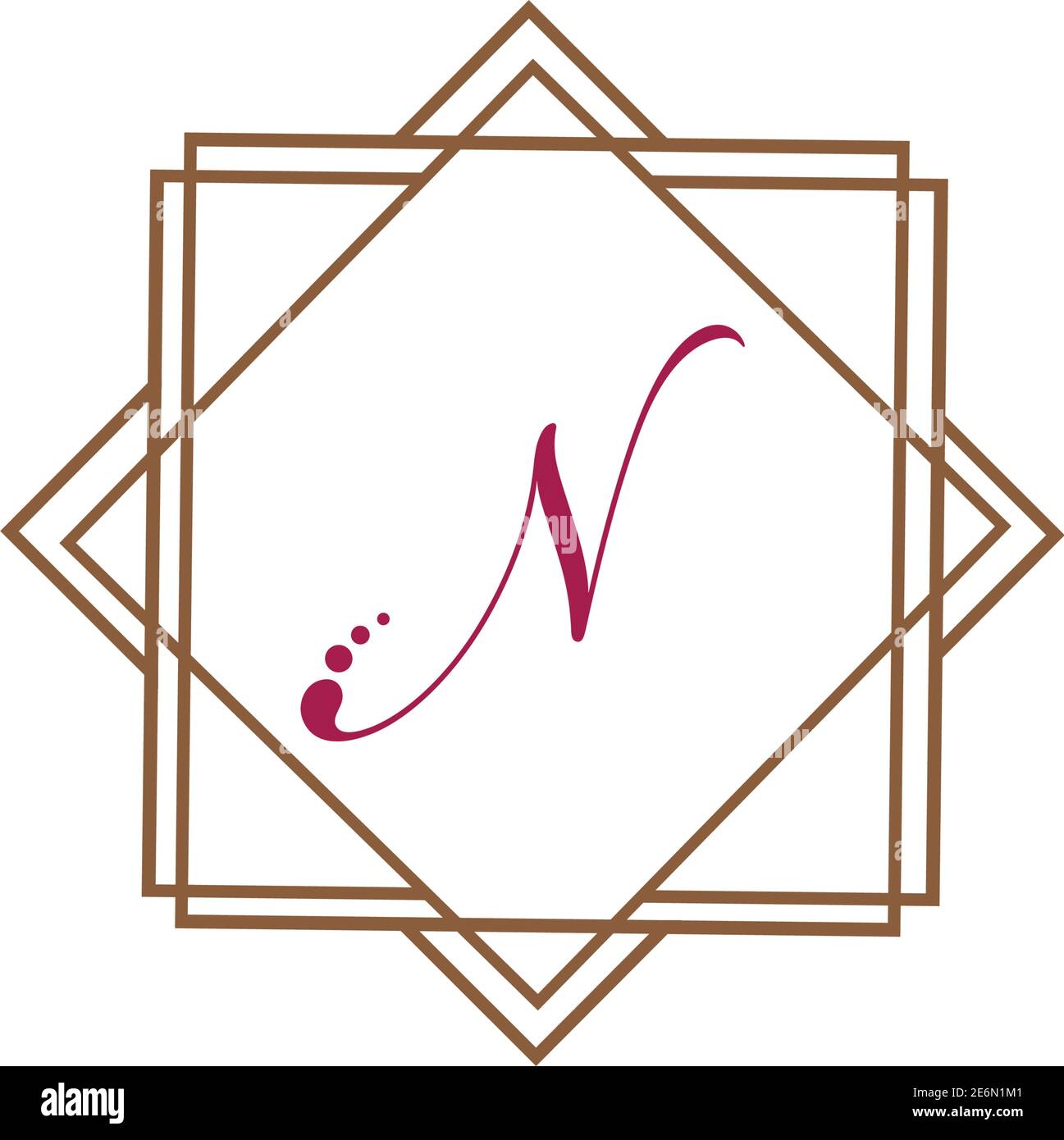 Letter N Business corporate abstract unity vector logo design template ...