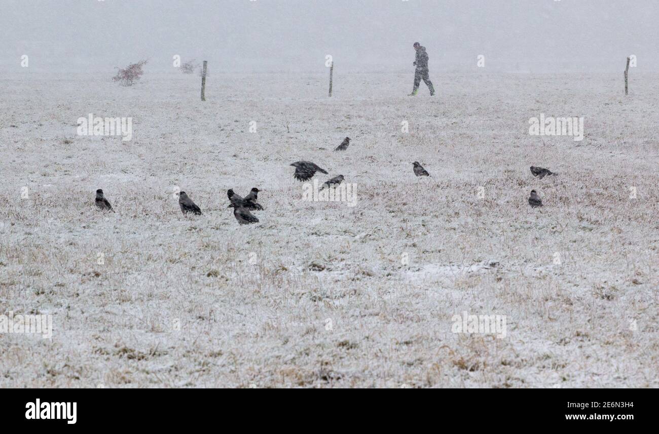Whirling snow hi-res stock photography and images - Alamy