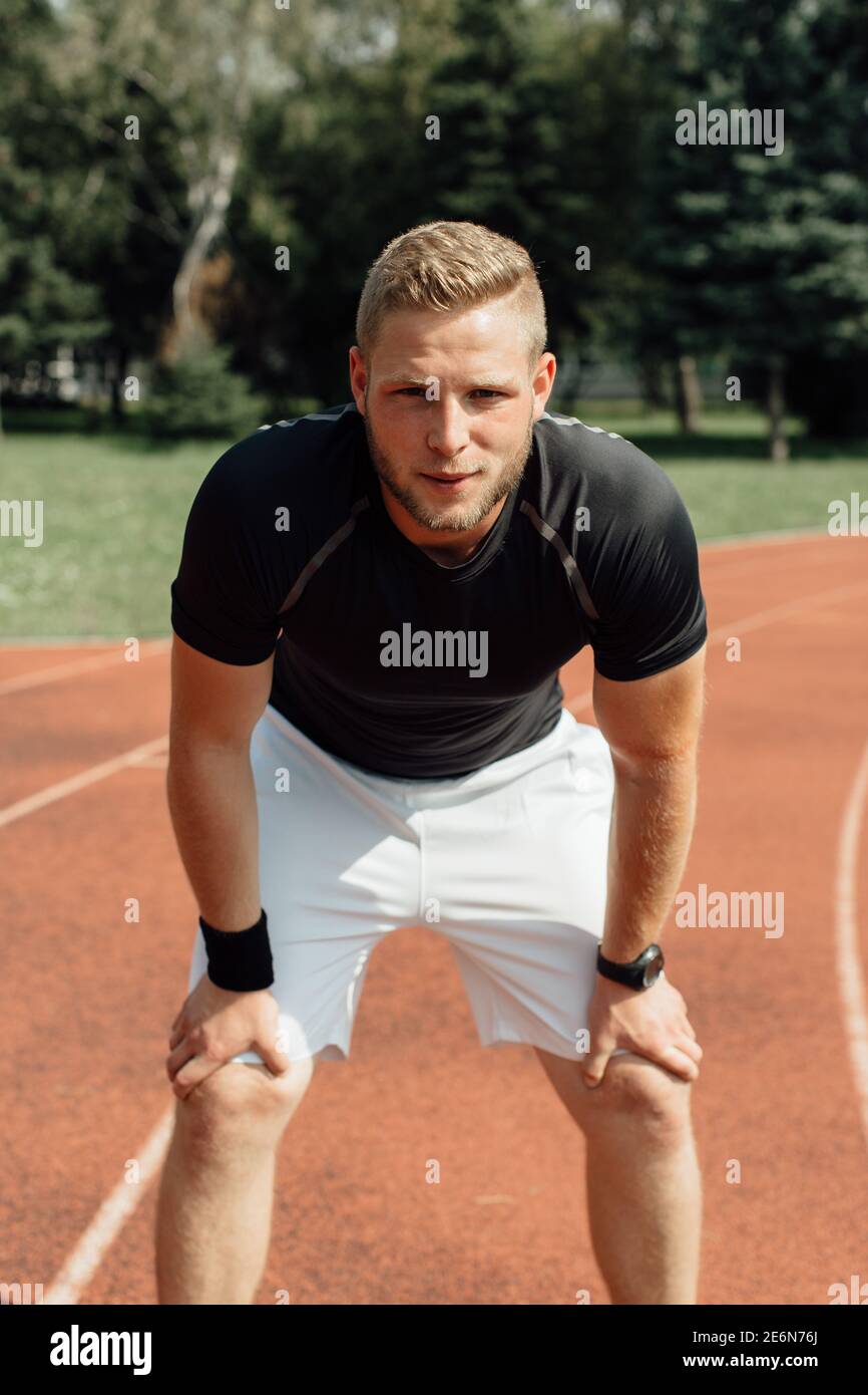 Alone at the finish line hi-res stock photography and images - Alamy