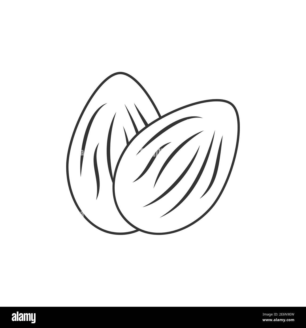 Almonds Clipart Black And White