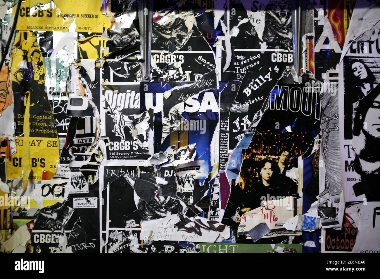 Layers of posters hi-res stock photography and images - Alamy