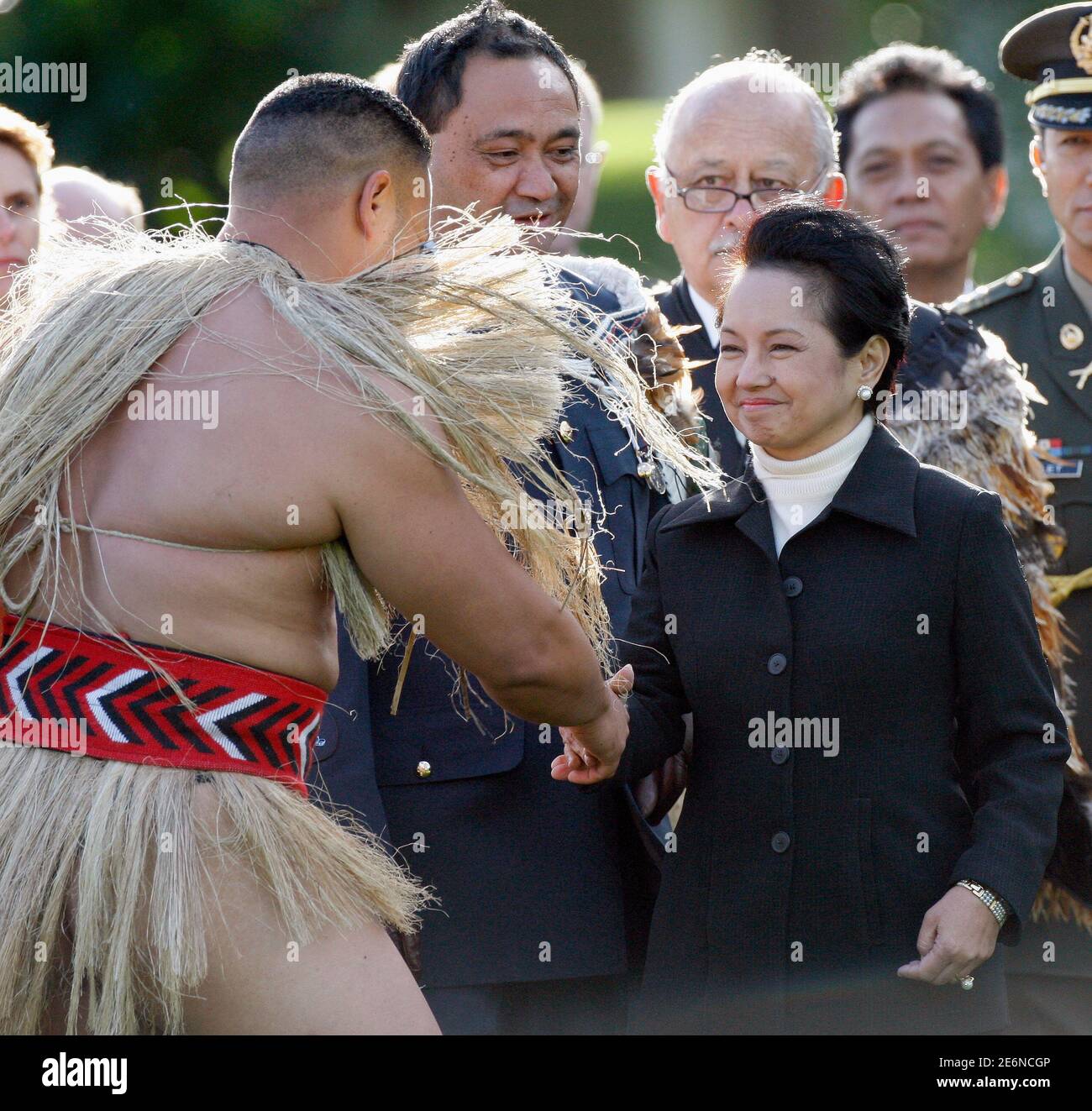 Maori ceremonial welcome hi-res stock photography and images - Alamy