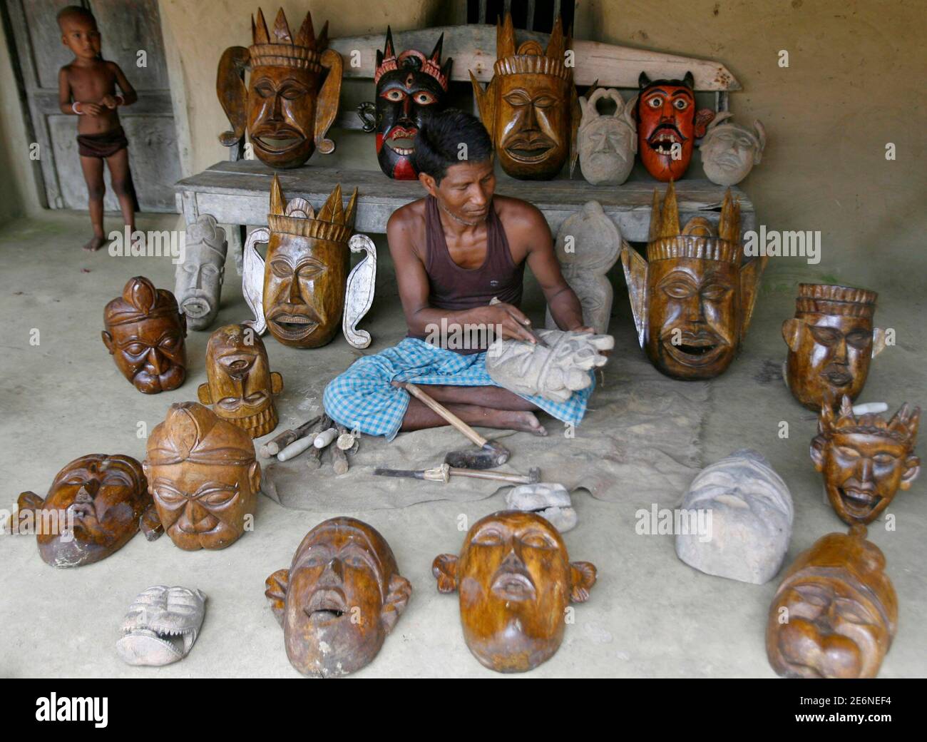 Demons masks hi-res stock photography and images - Alamy