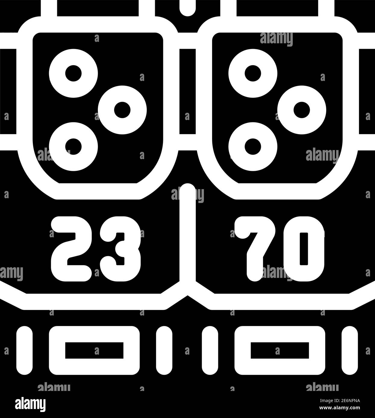 game panel glyph icon vector illustration flat Stock Vector Image & Art ...