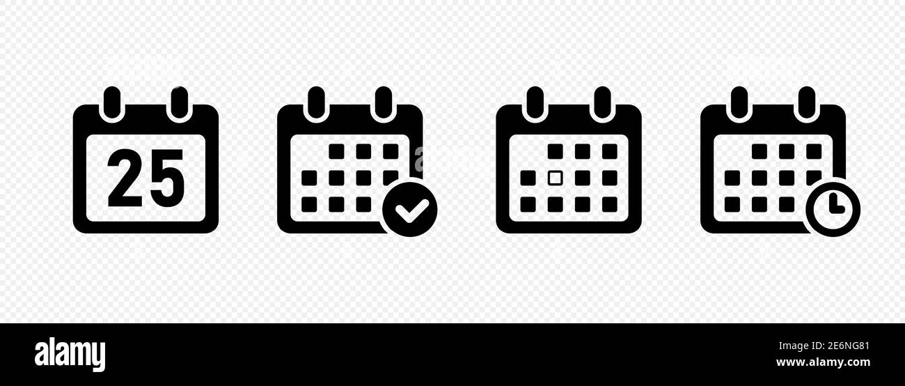 Day calendar icon set. Business plan. Time management Stock Vector ...