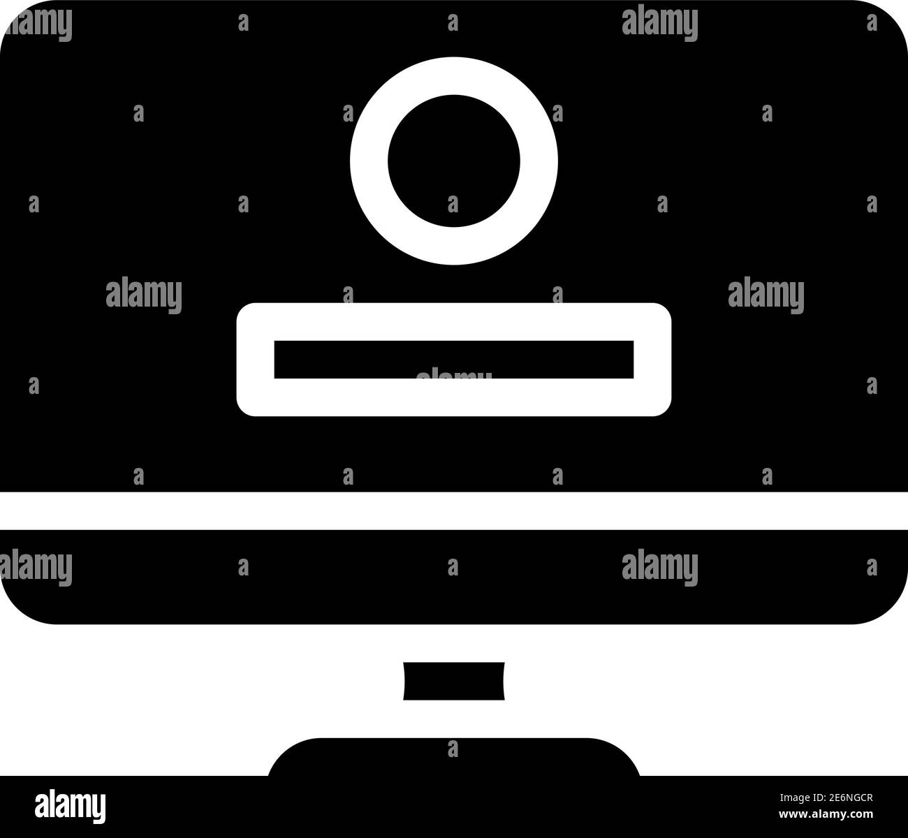 game operating system glyph icon vector illustration Stock Vector Image ...