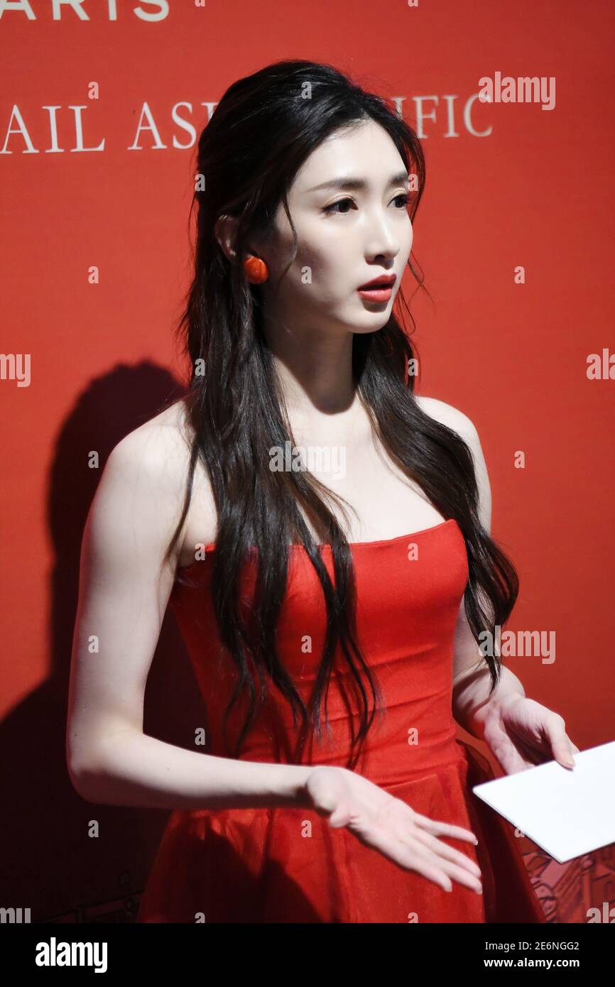 Chinese actress Jiang Shuying, also known as Maggie Jiang, attends an ...