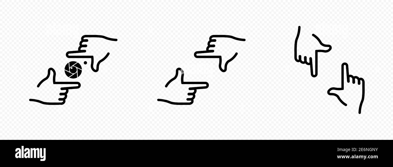 Hand framing or cropping a camera photo. Director s hand gesture of ...