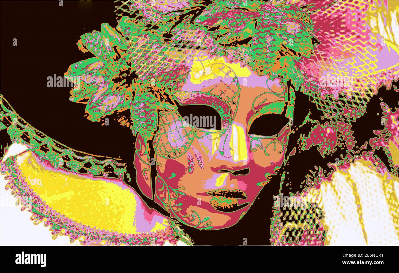 beautiful and colorful masks Stock Photo - Alamy