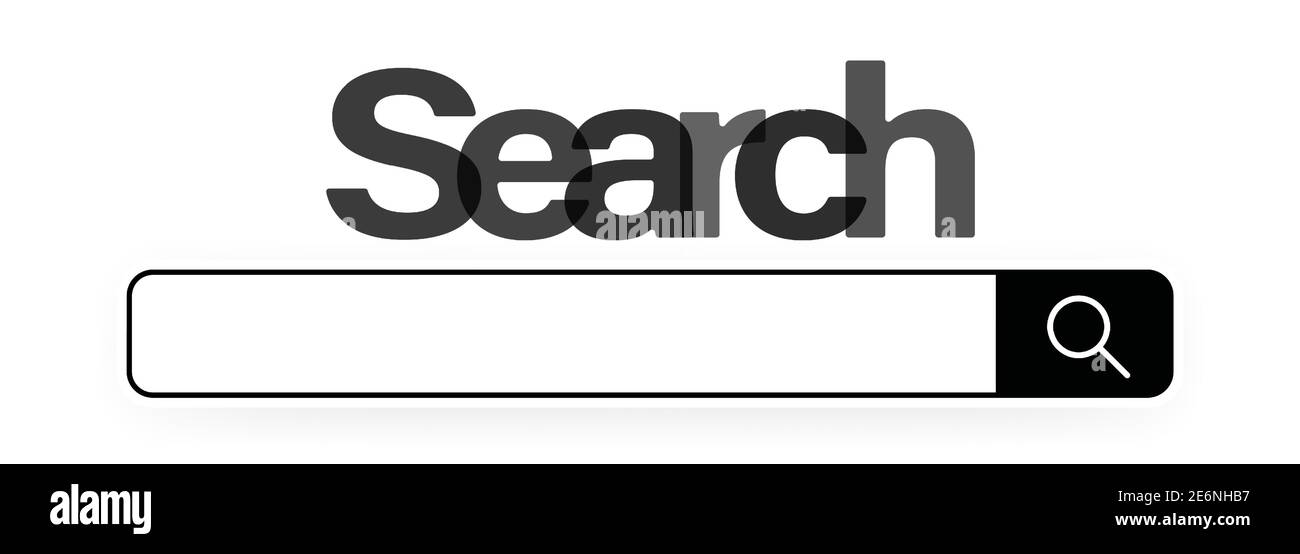 Search bar. Search window with shadow. Search boxes with shadow on ...