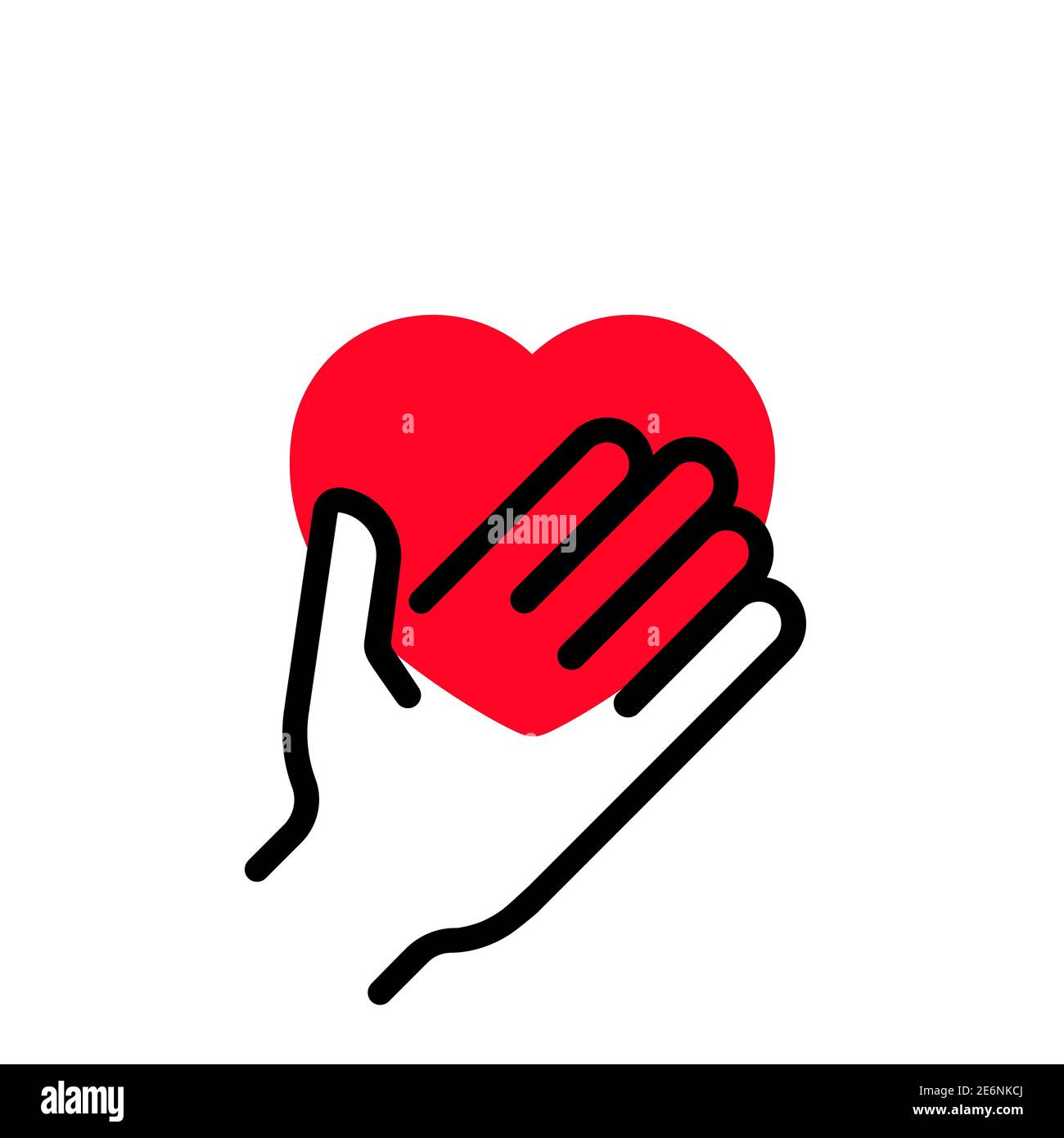 Heart in hand icon. Give love. Relationships Stock Vector Image & Art ...