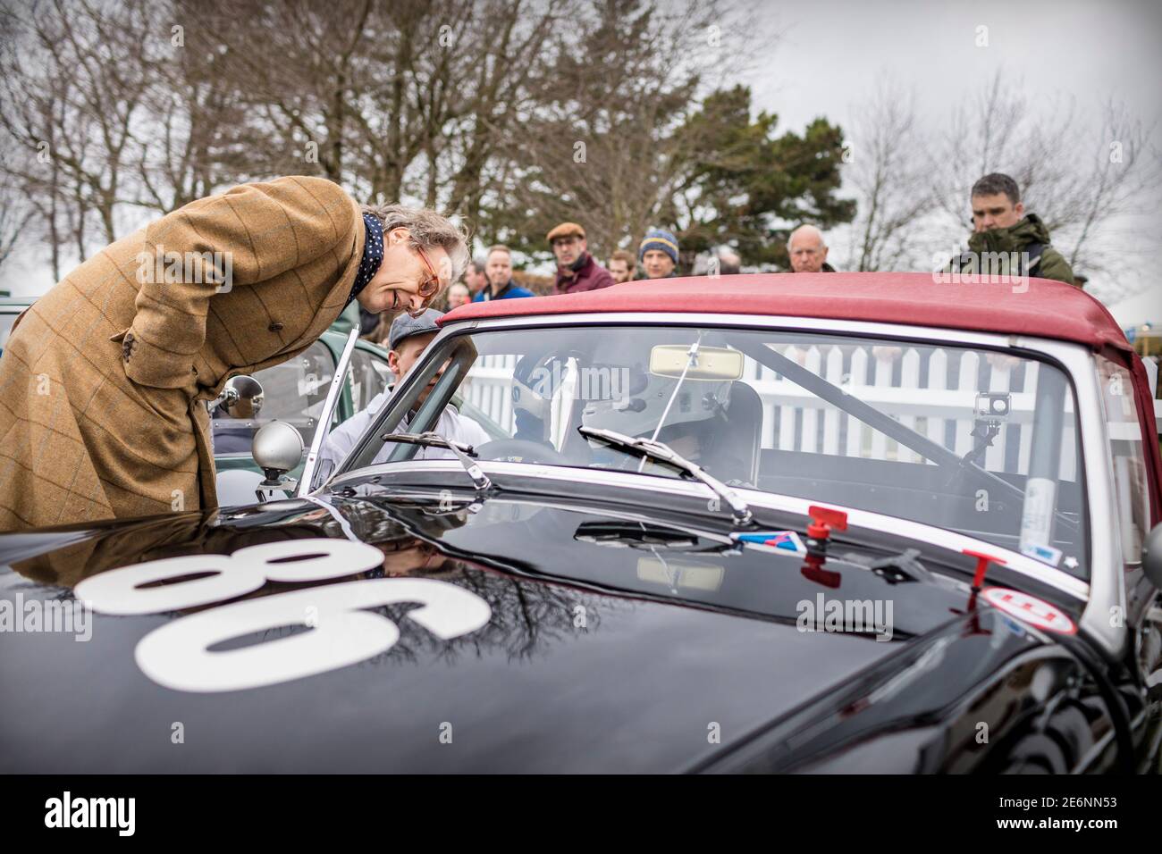 Lord March (left) and his son Charlie Settrington (in an MG Jacobs ...
