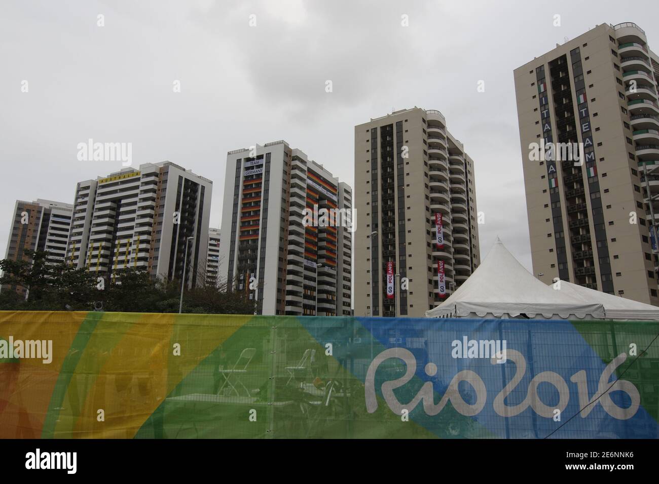 Olympic Village buildings view of Rio 2016 Summer Olympic Games ...